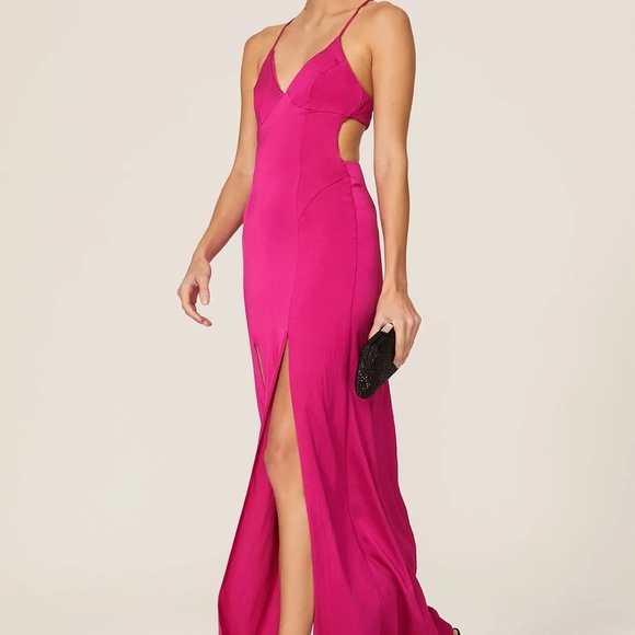 Manning Cartell | Dresses | Manning Cartell Rent The Runway Pink Satin ...